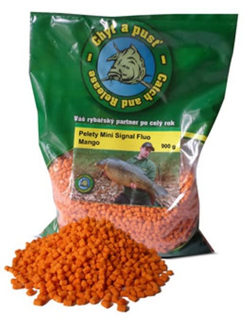 Chyť a pusť Pelety Mini signal PVA FLUO 3mm 900g - Mango Rybářské ...